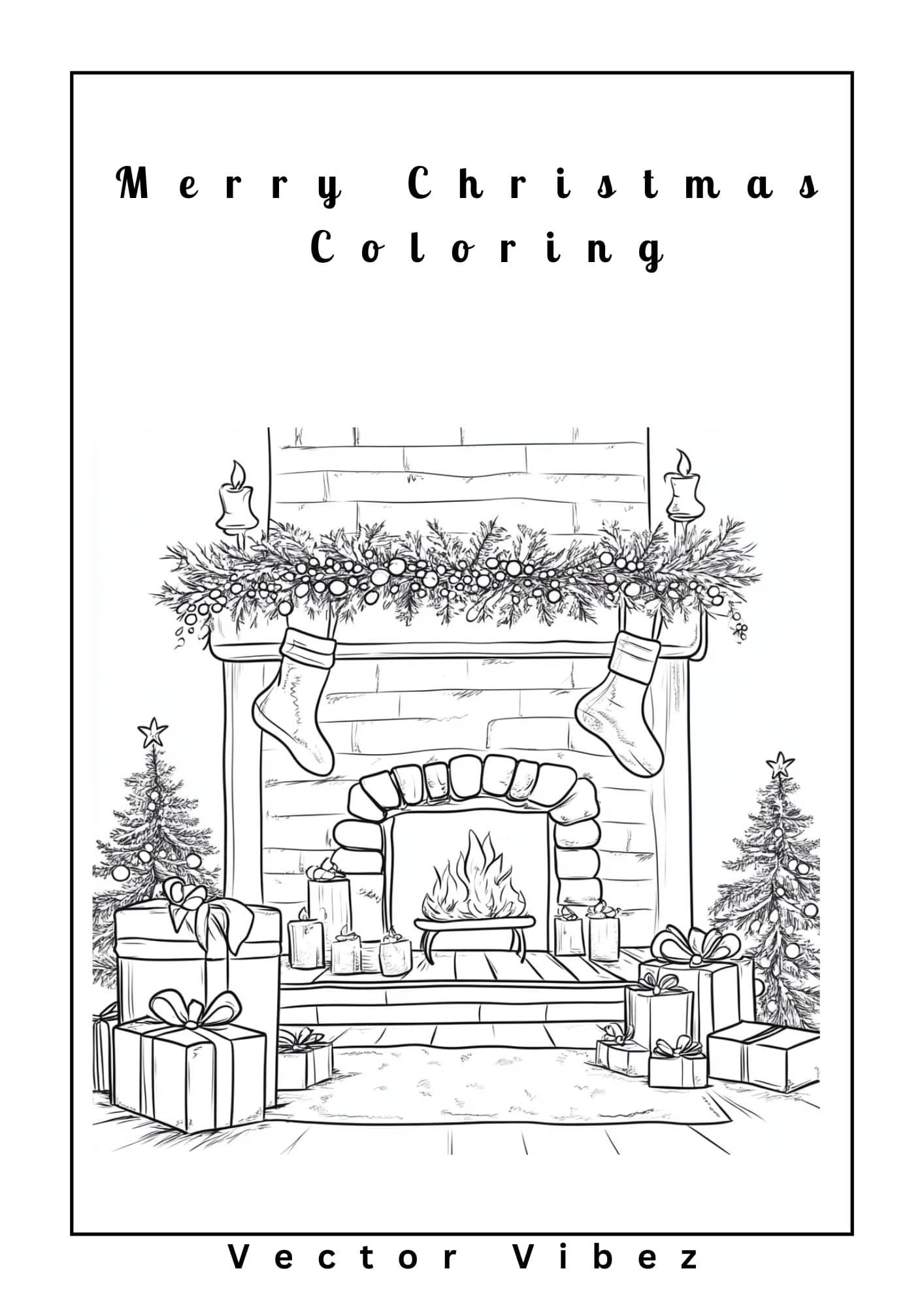 Free Christmas Coloring Book - Vector Vibez
